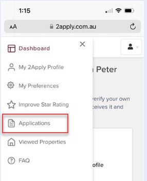 I can't find my application – 2Apply - Online rental application form